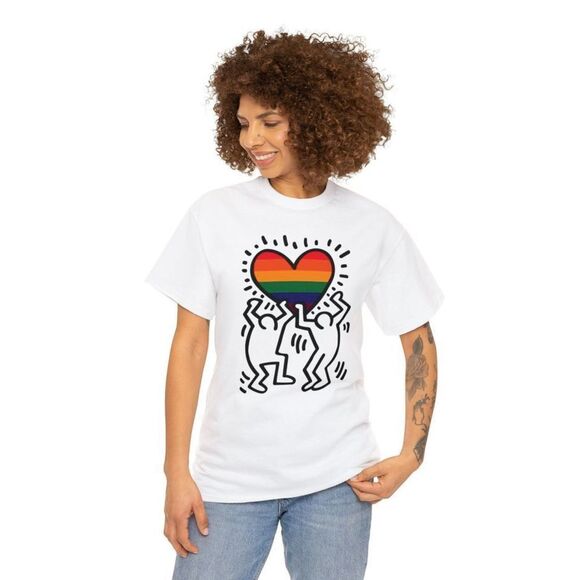 Dominique B | Shirts | Keith Haring Love Pride Lgbtq Art Activism ...